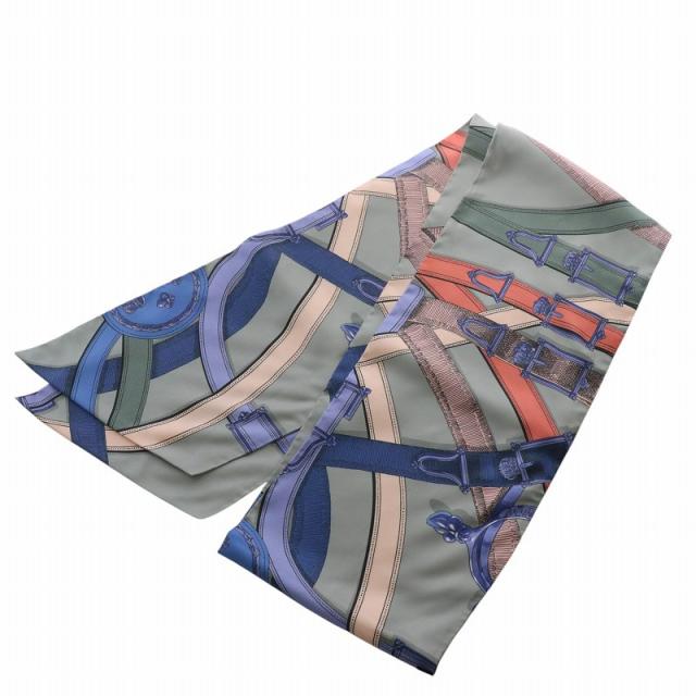 【中古】エルメス HERMES マキシツイリー CAVALCADOUR カヴァルカドゥール スカーフ ショール 絹 シルク 総柄 ロゴ