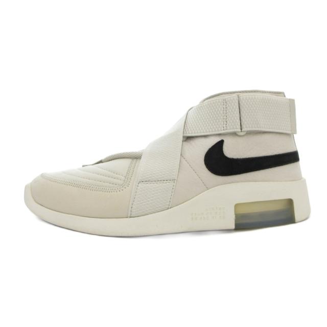【中古】ナイキ NIKE Fear Of God Air Raid Light Bone スニーカー 26.5cm シューズ ハイカット ロゴ 白 ホワイト