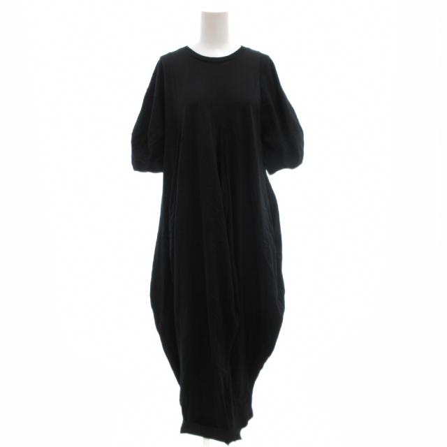 【中古】エンフォルド ENFOLD 24AW ボールドレープドレス BALL DRAPE DRESS ロングワンピース 36 半袖