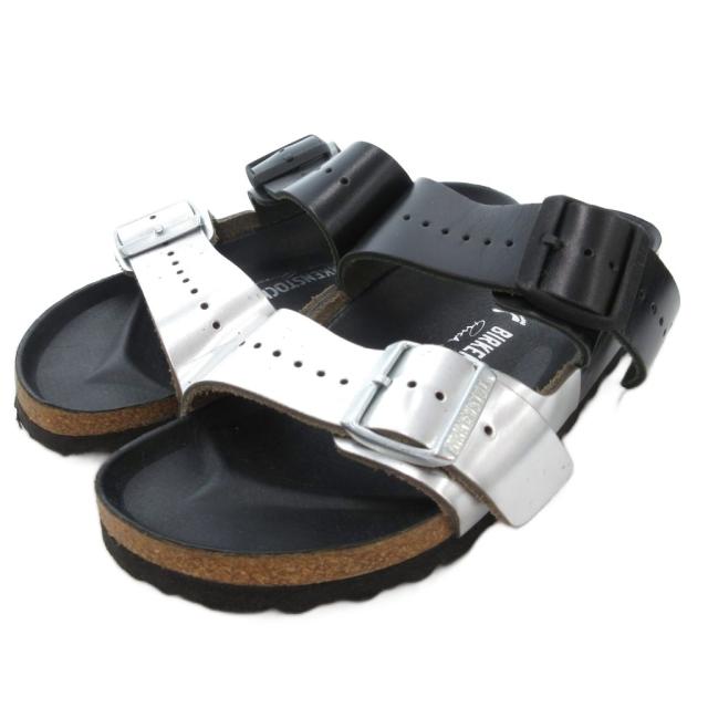 【中古】ビルケンシュトック BIRKENSTOCK リックオウエンス Rick Owens アリゾナ サンダル ストラップ 黒 ブラック 24