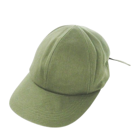 【中古】未使用品 エントワフェイン ENTWURFEIN ABEL KP キャップ BBキャップ 帽子 バックリボン one size 緑