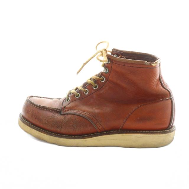 【中古】レッドウィング REDWING 90s 90年代 中期 半円犬タグ ヴィテージ アイリッシュセッター ブーツ レザー赤