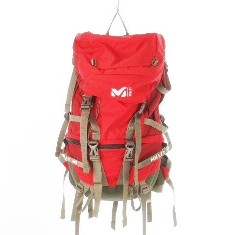 【中古】未使用品 ミレー MILLET MIAGE 45 リュックサック バックパック ナイロン アウトドア 登山 45L 赤 レッド
