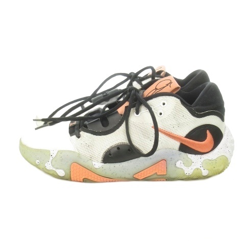 【中古】ナイキ NIKE DH8447-100 PG 6 ポールジョージ ピージー6 クリムゾン スニーカー  シューズ 26.5 白 黒