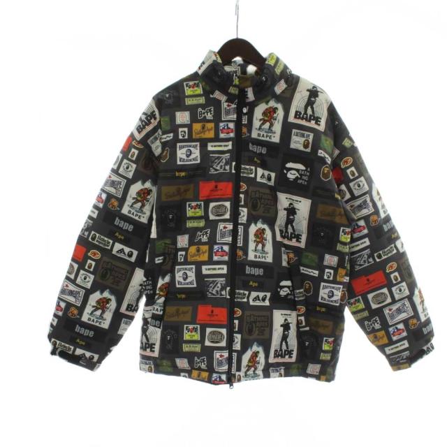 【中古】アベイシングエイプ A BATHING APE 22AW MULTI LABEL RELAXED FIT DOWN JACKET ダウンジャケット M
