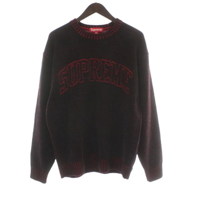 【中古】シュプリーム SUPREME 24SS コントラストアークロゴセーター Contrast Arc Sweater ニット 長袖 M 黒