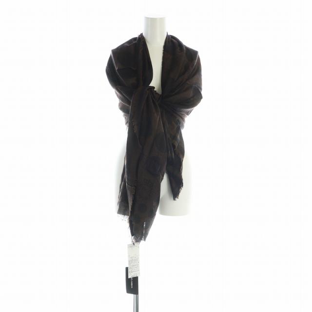 【中古】未使用品 ドルチェ&ガッバーナ ドルガバ DOLCE&GABBANA 大判ストール ショール タグ付き ドット柄 ロゴ