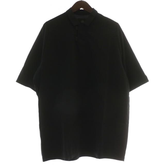 【中古】テアトラ TEATORA CAPSULESNAP POLO SHIRT DR ポロシャツ ナイロン 半袖 4 L 黒 ブラック tt-POLO-DR