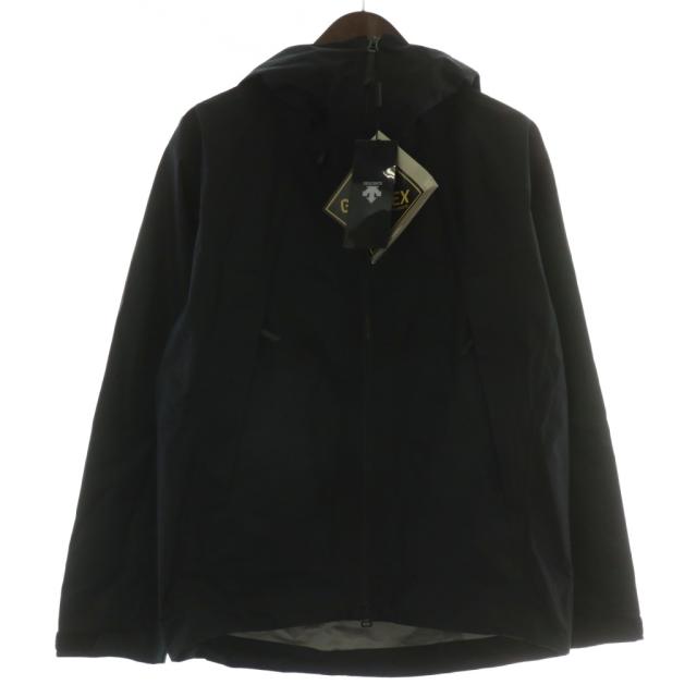 【中古】未使用品 DESCENTE ALLTERAIN 23SS シェルジャケット マウンテンパーカー ゴアテックス フード S 黒 DOMVGC32