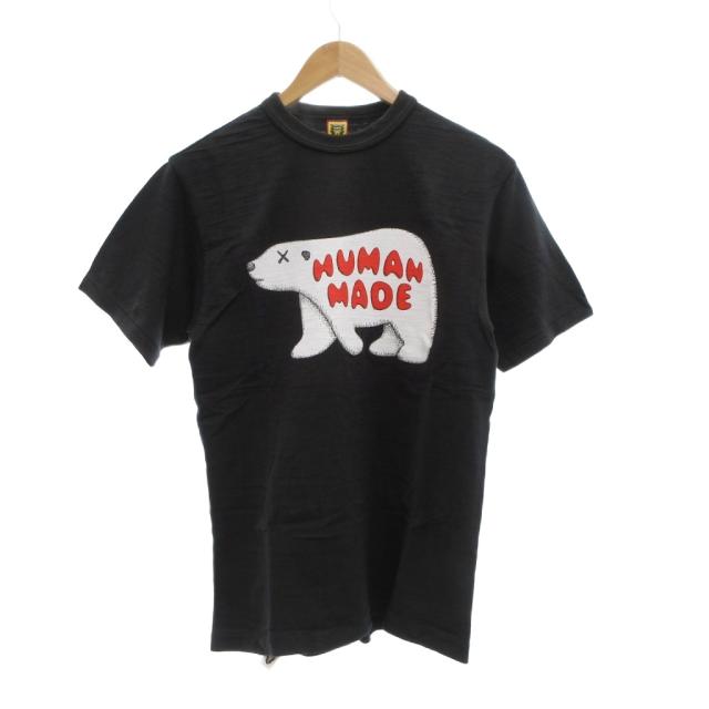 【中古】ヒューマンメイド HUMAN MADE KAWS グラフィック Tシャツ 半袖 M ブラック /UO メンズ