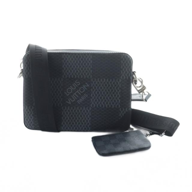 【中古】ルイヴィトン LOUIS VUITTON ダミエ グラフィット トリオ メッセンジャー ショルダーバッグ N50017