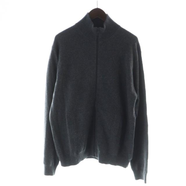 【中古】ルイヴィトン 22AW インサイドアウト カーディガン ジャケット ニット ジップアップ カシミヤ L グレー
