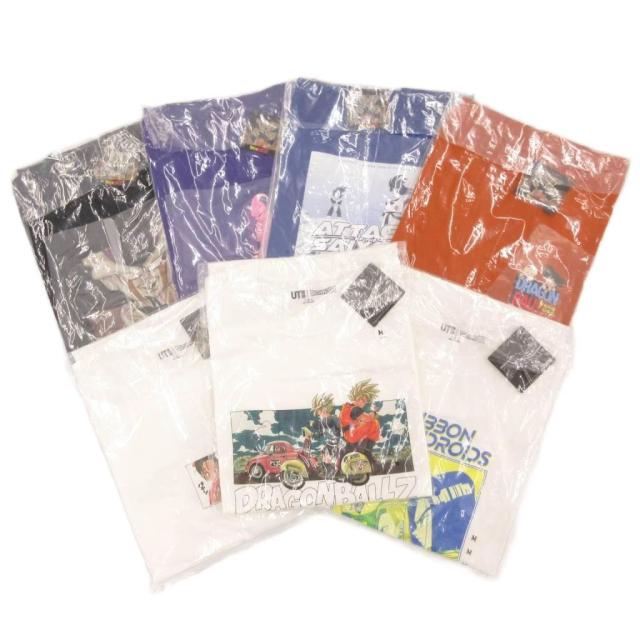 【中古】未使用品 ユニクロ UNIQLO ドラゴンボール UT グラフィックTシャツ コンプリートBOX 半袖 7枚セット M 白