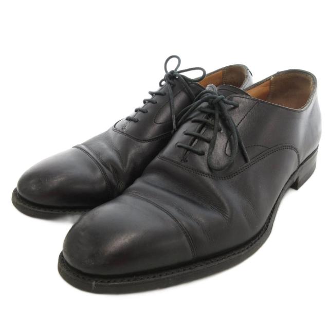 【中古】チーニー CHEANEY ALFRED ドレスシューズ オックスフォードシューズ ストレートチップ 内羽根 6 ブラック