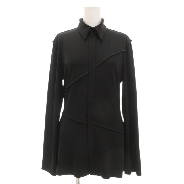 【中古】ジャンポールゴルチエ ファム チュニック シャツ ブラウス 長袖 ジップアップ フレア 40