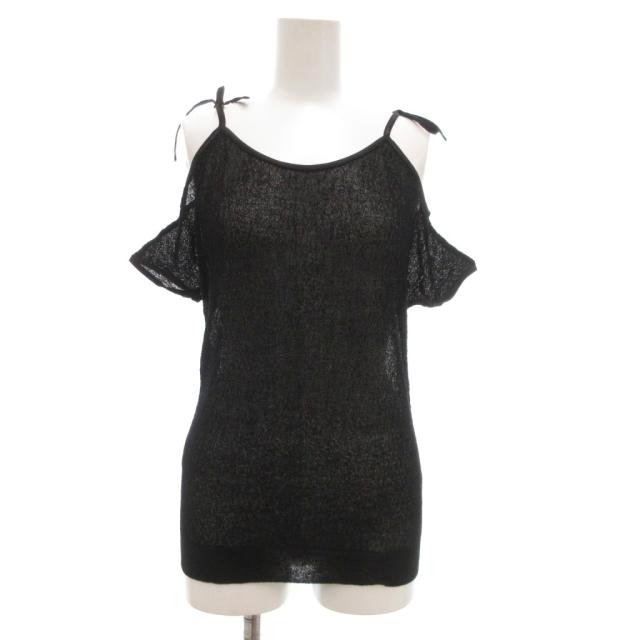 【中古】ジャンポールゴルチエ ファム Jean Paul GAULTIER FEMME カットソー シアーニット オフショルダー 40