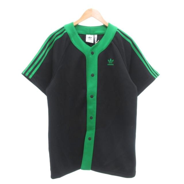 【中古】未使用品 アディダスオリジナルス adidas originals タグ付き アディカラー クラシックス+ 半袖シャツ M 黒