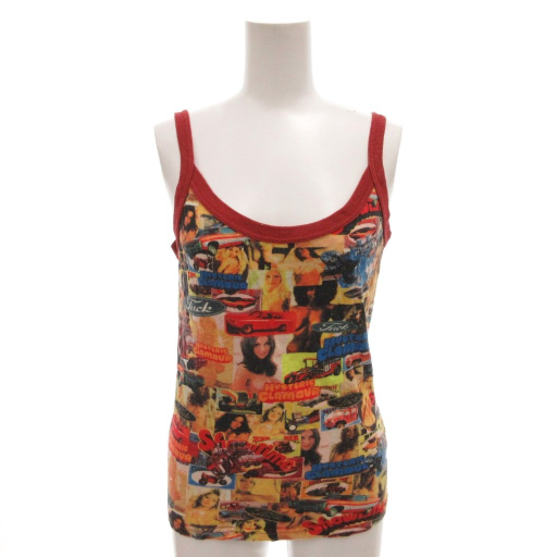 【中古】ヒステリックグラマー HYSTERIC GLAMOUR キャミソール タンクトップ F マルチカラー 転写プリント
