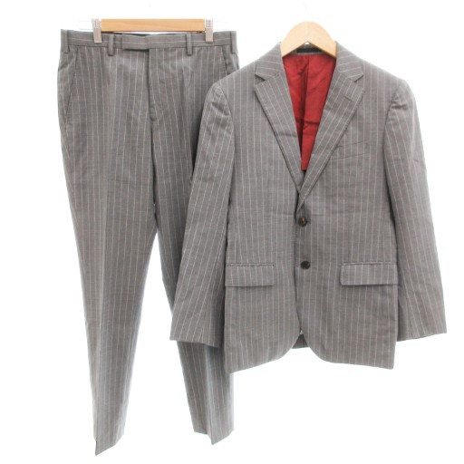【中古】ブラックレーベルクレストブリッジ セットアップ スーツ テーラードジャケット パンツ スラックス 36