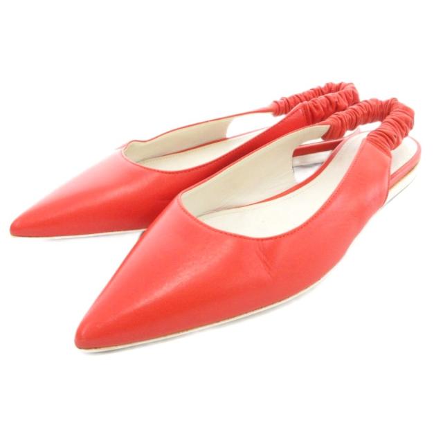 【中古】ボッテガヴェネタ BOTTEGA VENETA フラットシューズ 36 パンプス ポインテッドトゥ スリングバック