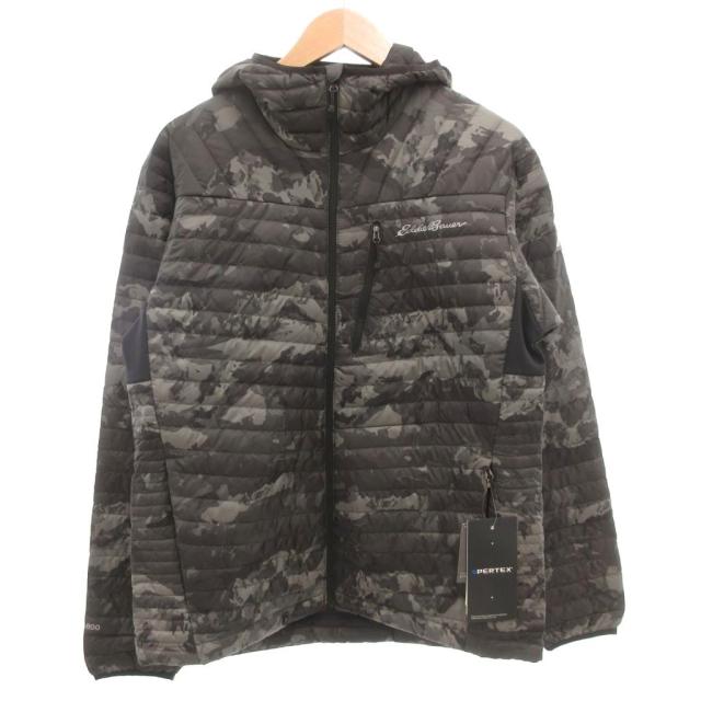 【中古】未使用品 エディーバウアー EDDIE BAUER タグ付 PERTEX FA MICROTHERM 2.0 フーデット ダウンジャケット M