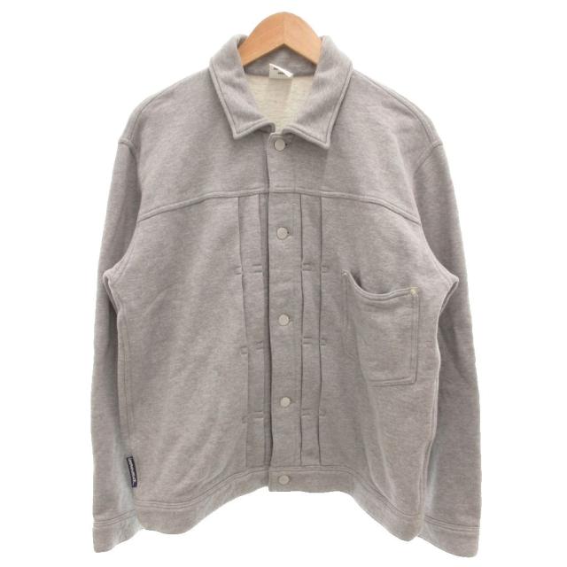 【中古】ループウィラー LOOPWHEELER LWライト吊り裏毛 1stタイプ トラッカージャケット M スウェット地 コットン