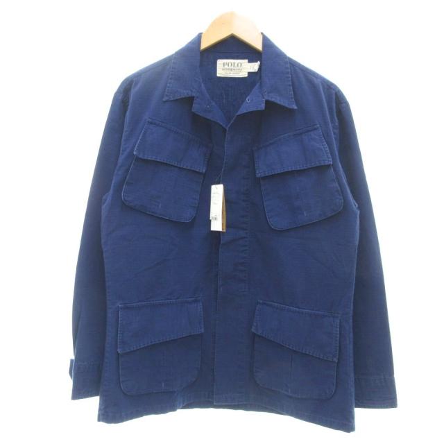 【中古】未使用品 ポロ ラルフローレン DENIM＆SUPPLY タグ付 リップストップ オーバーシャツ カバーオール