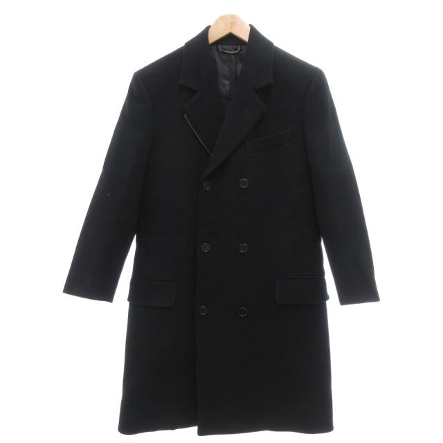 【中古】未使用品 ドルチェ&ガッバーナ ドルガバ タグ付き ダブルブレスト ウール チェスターコート カシミヤ混 44