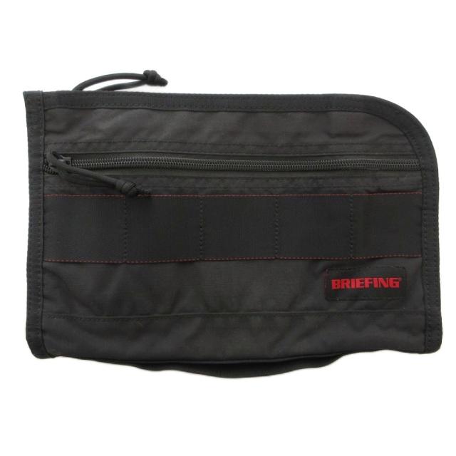 【中古】ブリーフィング BRIEFING TRAVEL TAP MW トラベルオーガナイザー ポーチ セカンドバッグ ロゴ 黒 ブラック