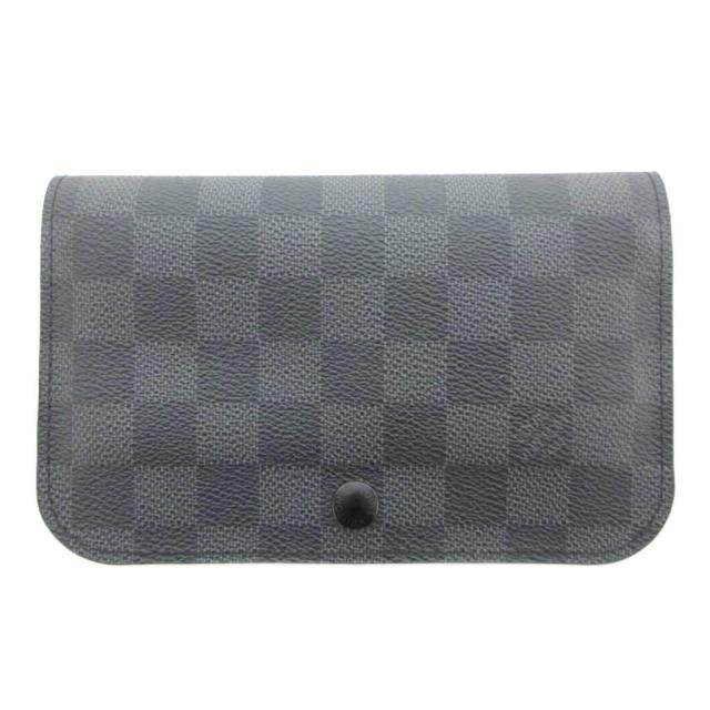 【中古】ルイヴィトン LOUIS VUITTON 美品 M6837 ダミエ グラフィット サンチュール ポシェット オム ポーチ