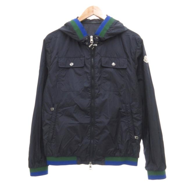 【中古】モンクレール MONCLER 19SS ATLIN GIUBBOTTO アトリン フーデッド ナイロン ジャケット 1 ダークネイビー