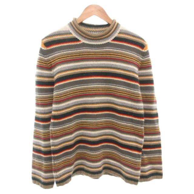 【中古】バーバリーブラックレーベル BURBERRY BLACK LABEL ニット セーター 3 シルク混 アンゴラ混 カシミヤ混