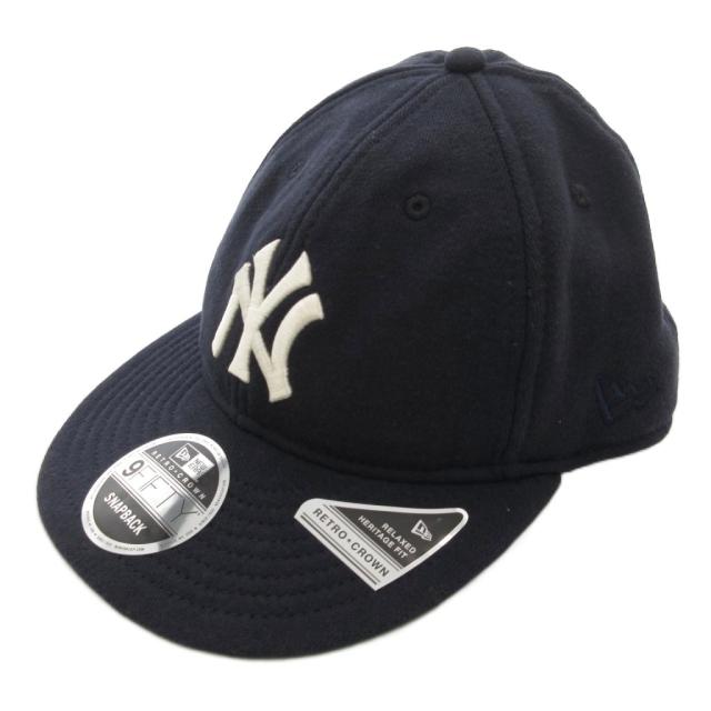 【中古】ニューエラ NEW ERA 美品 LOOPWHEELER BEAMS 別注 COOPERSTOWN キャップ 野球帽 帽子 刺繍 NY ヤンキース