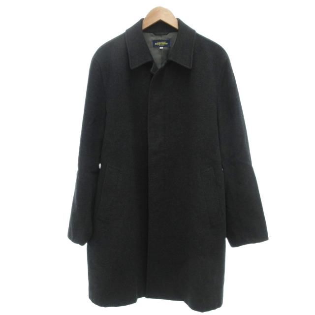 【中古】TEIJIN MEN'S SHOP GINZA ロロピアーナ社製生地 バルマカーンコート ステンカラー カシミヤ ミドル ハーフ