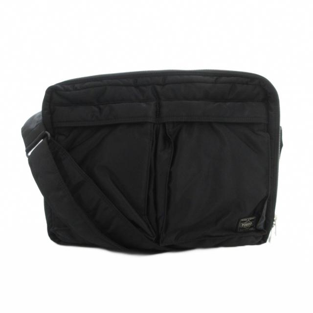 【中古】ポーター PORTER 美品 タンカー TANKER SHOULDER BAG ショルダーバッグ 黒 ブラック 622-77137 /UO メンズ
