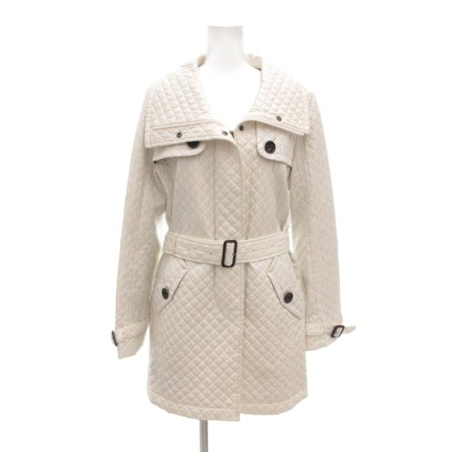 【中古】バーバリー ロンドン BURBERRY LONDON キルティングコート 40 M 中綿 ガンフラップ ジップアップ