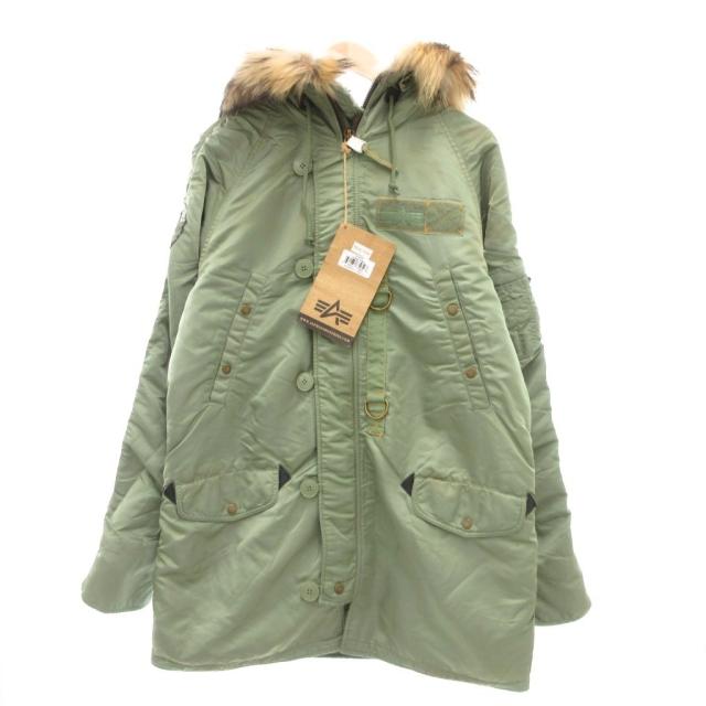 【中古】未使用品 アルファ ALPHA タグ付き 55周年記念 限定 N-3B フライトジャケット 中綿 フォックスファー付き