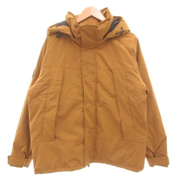 【中古】シーピーシーエム CPCM FILL POWER 750 グログランミリタリーダウンジャケット M フード 2WAY 茶 ブラウン