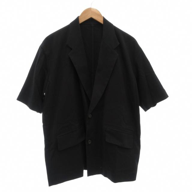 【中古】ウジョー Ujoh TUDIOUS別注 ハーフスリーブジャケット 2 シングル センターベント 黒 ブラック 春夏 /AE