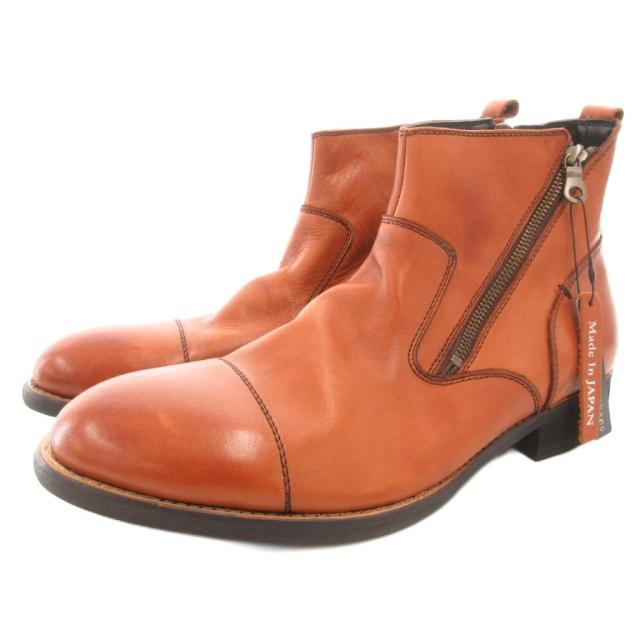 【中古】未使用品 ヒロミチナカノ hiromichi nakano タグ付き エンジニアブーツ ショート サイドジップ 27cm