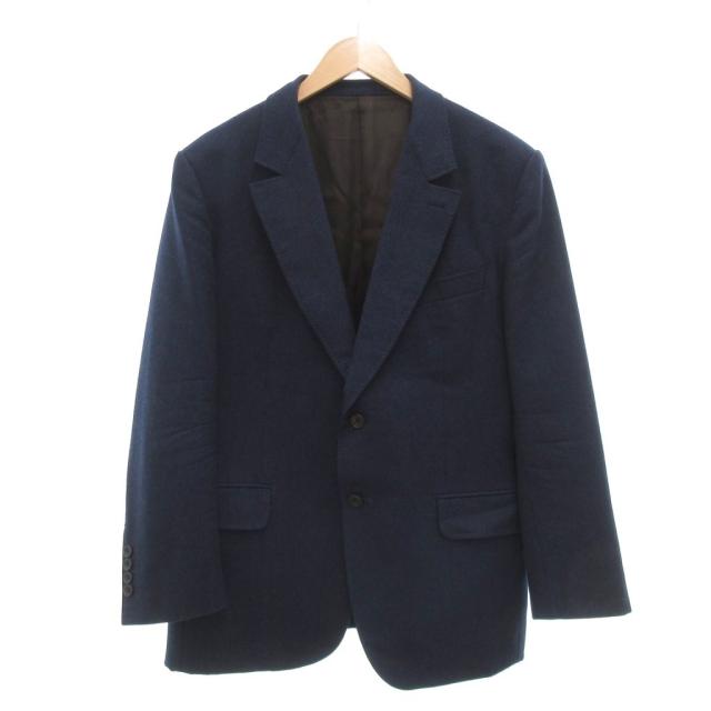 【中古】ベルルッティ Berluti テーラードジャケット メルトンウール 2B 総裏地 R54 ネイビー /UO ☆AA★ メンズ