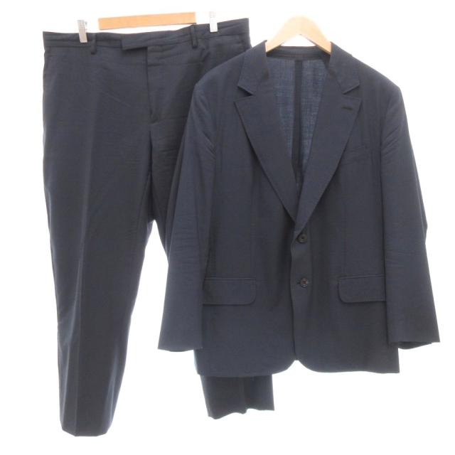 【中古】ベルルッティ Berluti セットアップ スーツ テーラードジャケット パンツ ウール 袖裏カリグラフィー R52