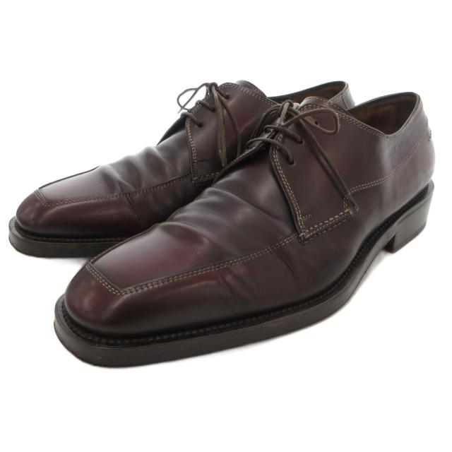 【中古】サルヴァトーレフェラガモ Salvatore Ferragamo ビジネスシューズ 革靴 8.5 26.5cm スクエアトゥ レザー 茶