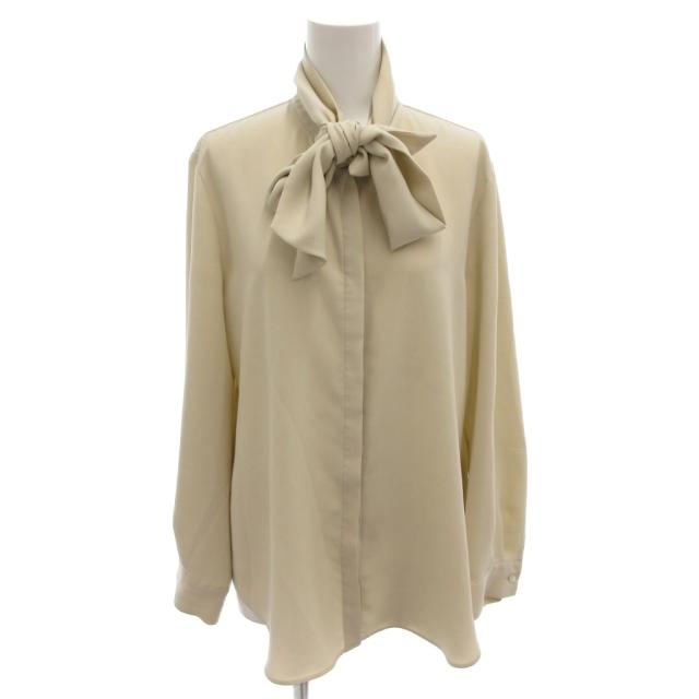 【中古】セオリーリュクス theory luxe 22AW LILEN MARVINE ボウタイブラウス シャツ 長袖 42 ベージュス