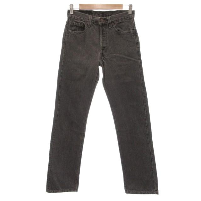 【中古】リーバイス Levi's ヴィンテージ 90s 501-0658 先染め ブラックデニム パンツ ジーンズ ストレート USA製