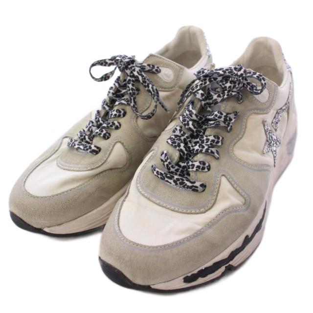 【中古】ゴールデングース GOLDEN  running スニーカー シューズ 39 グレー 白 /BM レディース