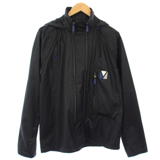 【中古】ルイヴィトン LOUIS VUITTON ルイヴィトンカップ ジャケット ブルゾン ジップアップ M 黒 RM071C /TK メンズ