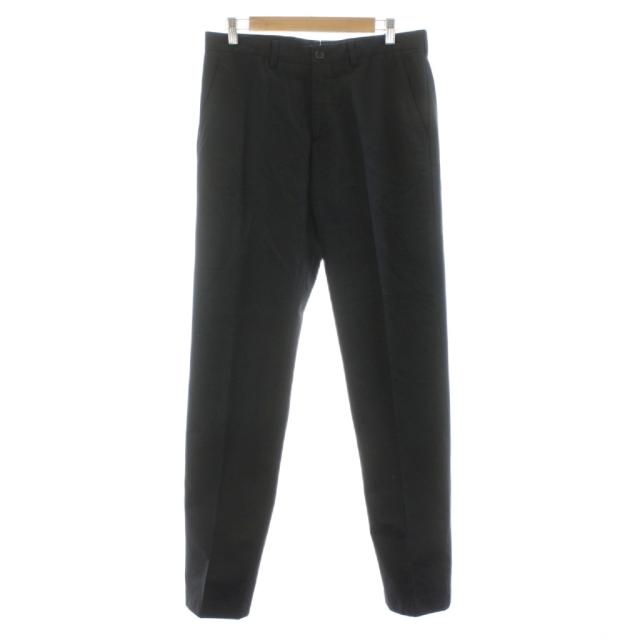 【中古】プラダ PRADA スラックス パンツ ジップフライ 46 黒 ブラック SPE15R112G73 /KU メンズ