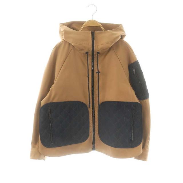 【中古】スポーツマックス マックスマーラ ボンディングキルトポケットフードジャケット ジップアップ