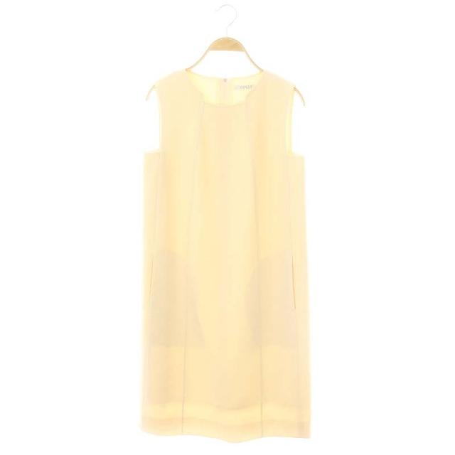 【中古】フォクシー FOXEY ワンピース ノースリーブ 38 アイボリー 37794 /DO ■OS レディース